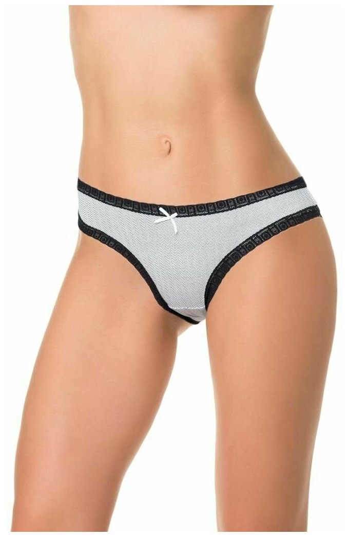 Трусы белый с черным