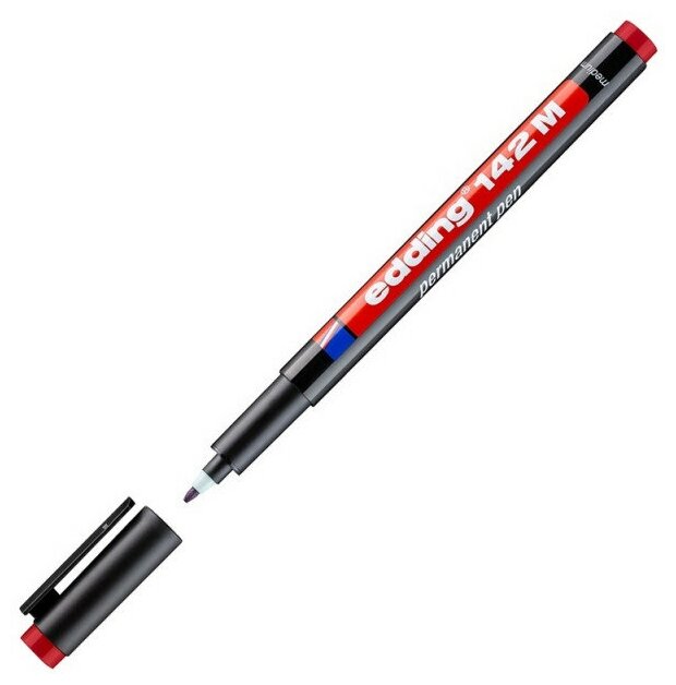 Маркер перманентный Edding красный (толщина линии 1 мм) 1183507