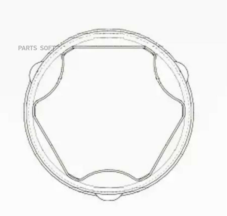 GKN-SPIDAN 305061 К-кт пыльника шруса внутреннего термопласт\ Audi A4/A4 Allroad/A5/Q5 1.8-3.2/2.0-3.0TDi 07>