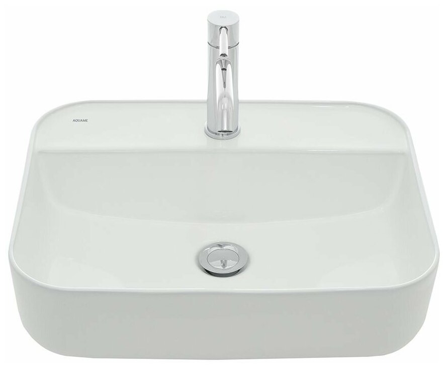 AQM5001 Раковина настольная с отверстием под смеситель. 505x400x135