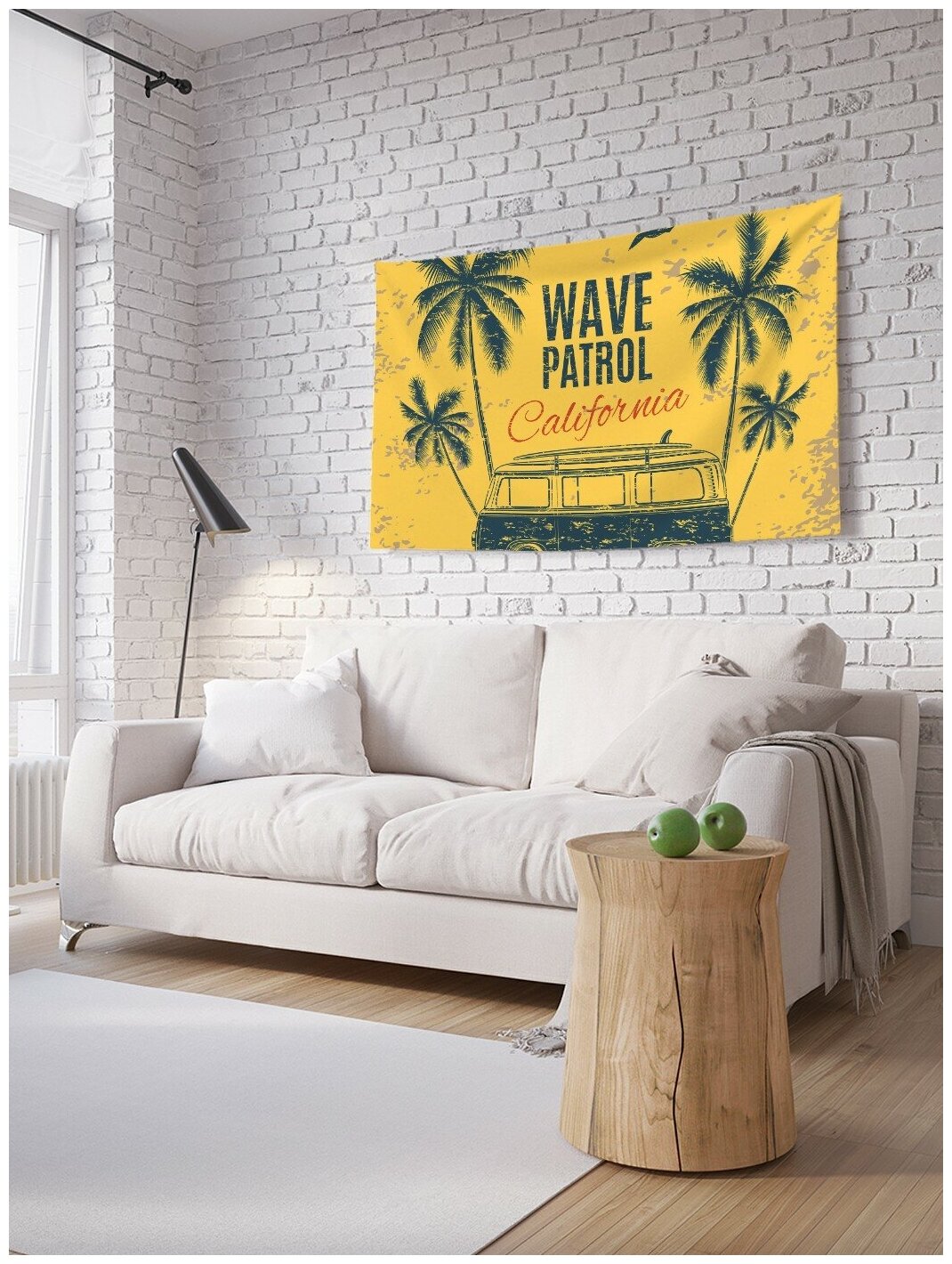 Горизонтальное фотопанно JoyArty на стену "Пляжный патруль Калифорнии", 150x200 см