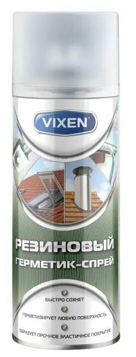 Резиновый герметик-спрей VIXEN, прозрачный ASTROhim аэрозоль 520 мл VX-90200