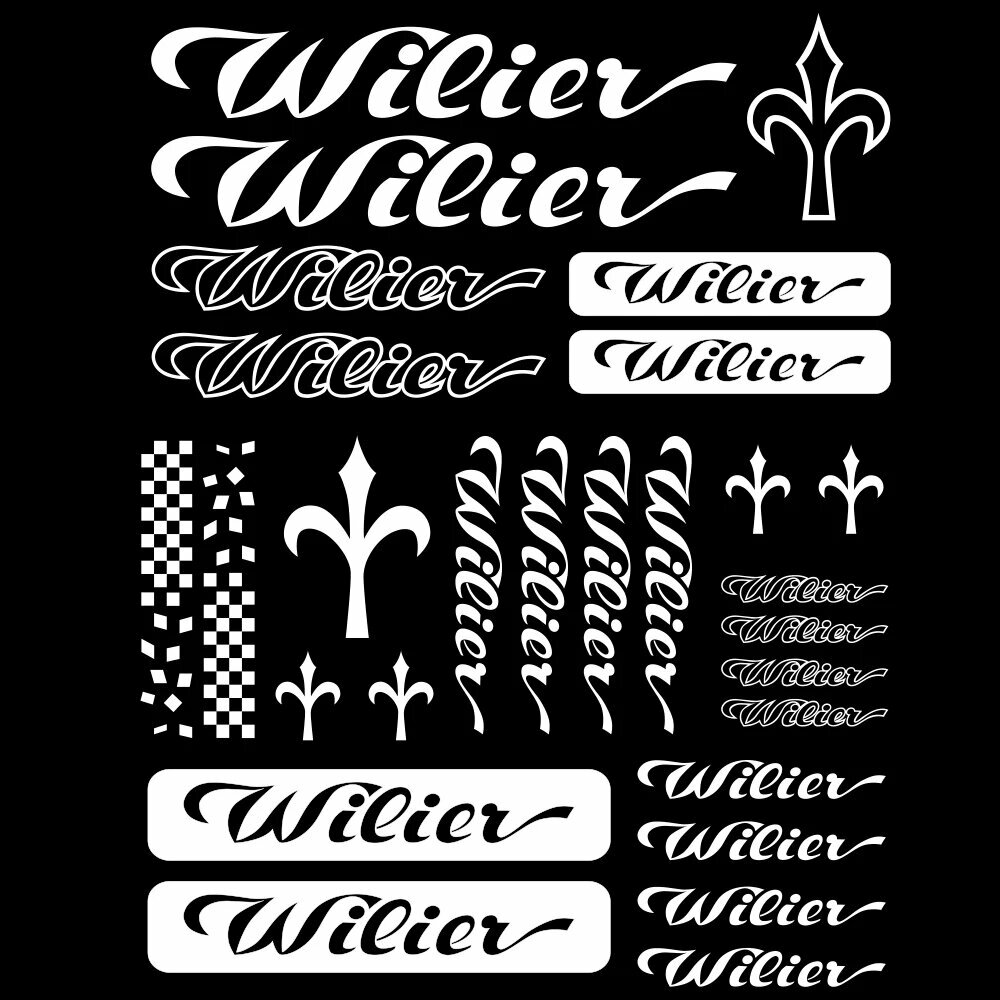 32 см * 41 см, совместимые с наклейками Wilier, велосипедные наклейки, велосипед MTB BCD BIKE, 28 шт. Белый