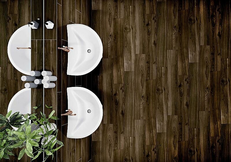 Керамогранит Prissmacer Miro Natura 19,5х120 см коричневый матовая