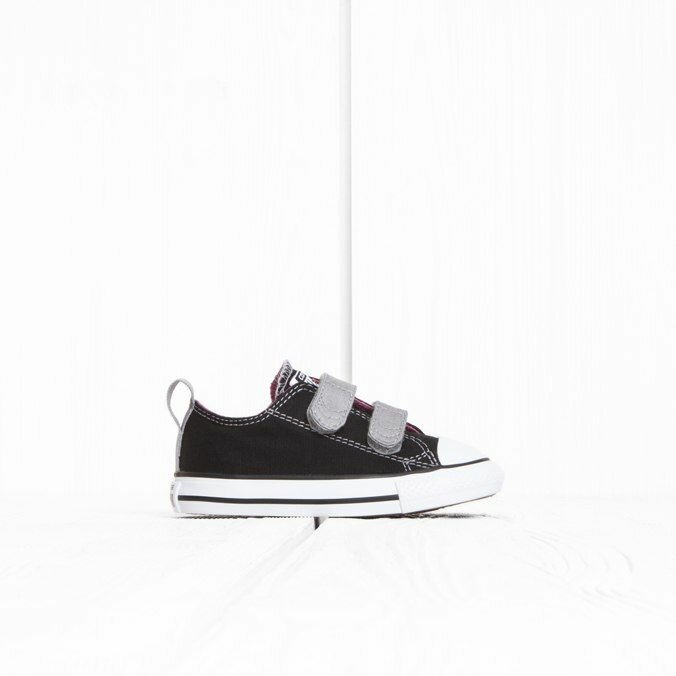 Кеды Кеды Converse CHUCK TAYLOR ALL STAR 2V TODDLER Black/Plastic Pink/Dolphin