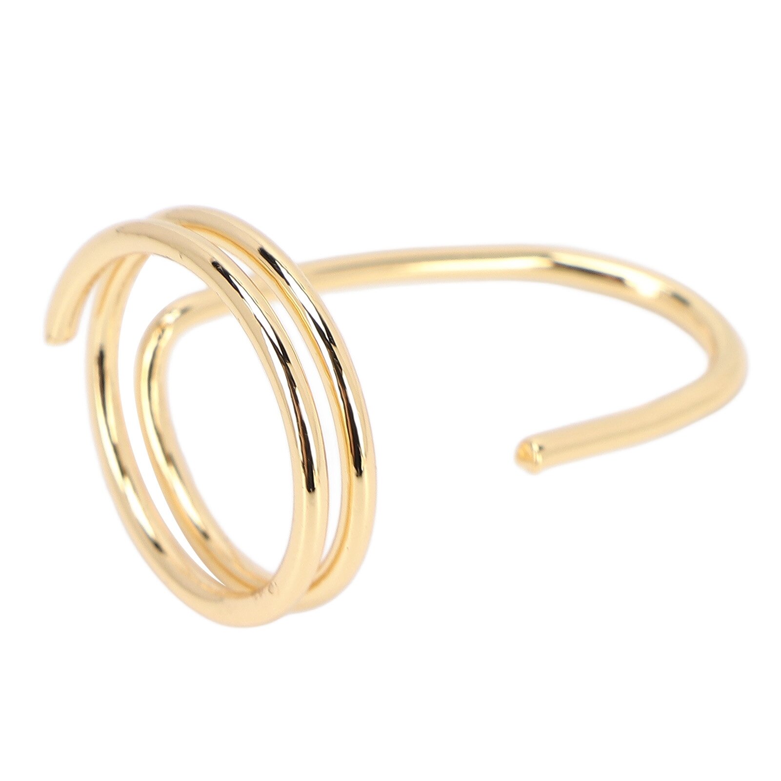 Кольцо для ногтей с гальваническим покрытием, медные женские украшения для маникюра на кончиках пальцев для вечеринки, повседневная жизнь, золото