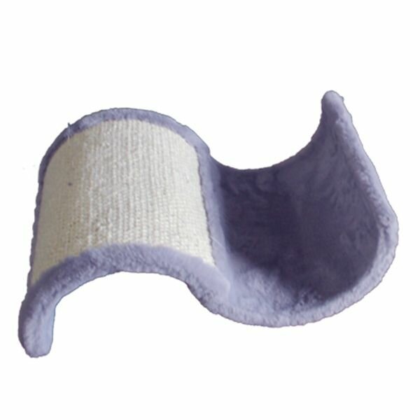 Когтеточка Кот Лукас "Волна", широкая, сизаль, комбинированная, 40х27х13 см