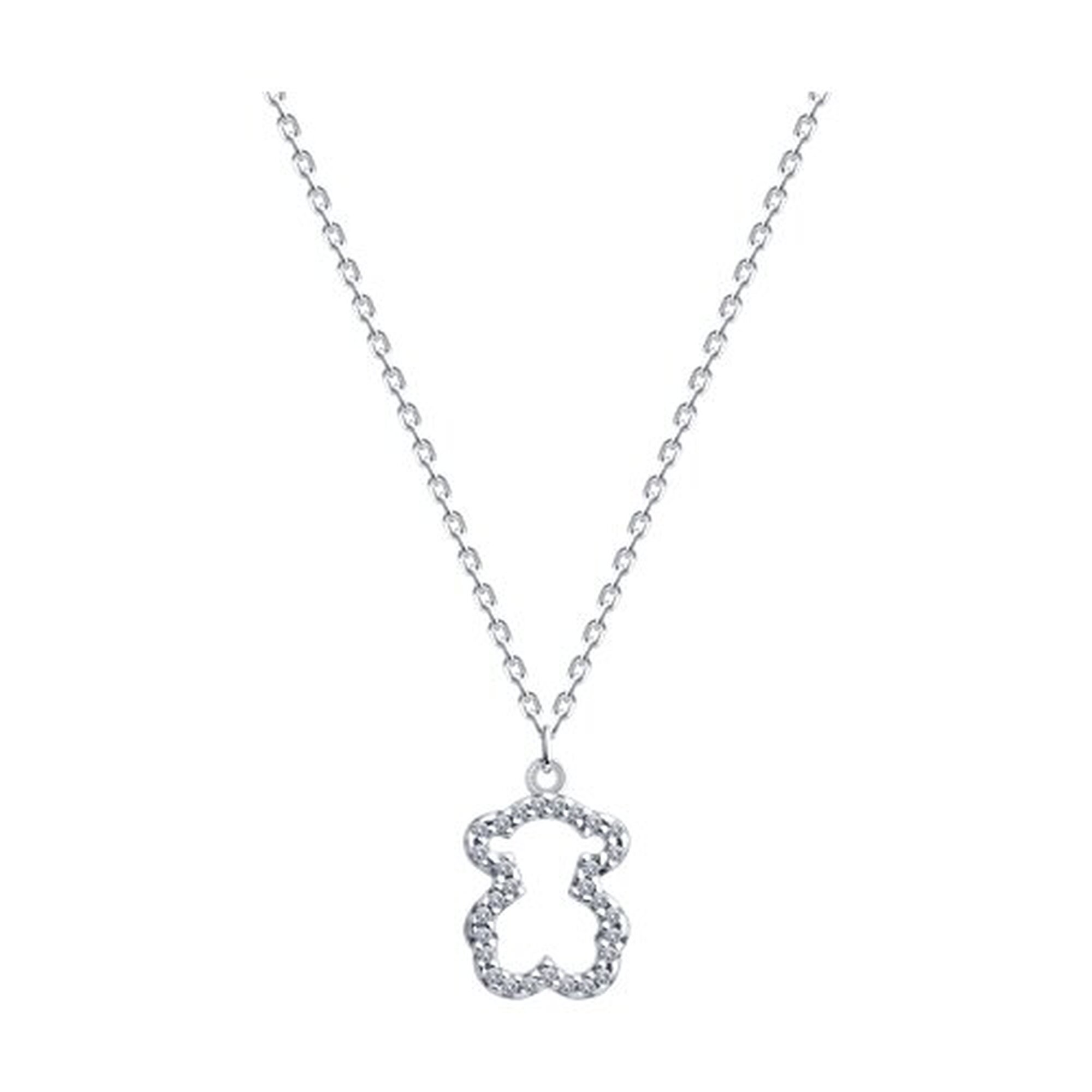 Колье, серебро, 925 проба, родирование, фианит