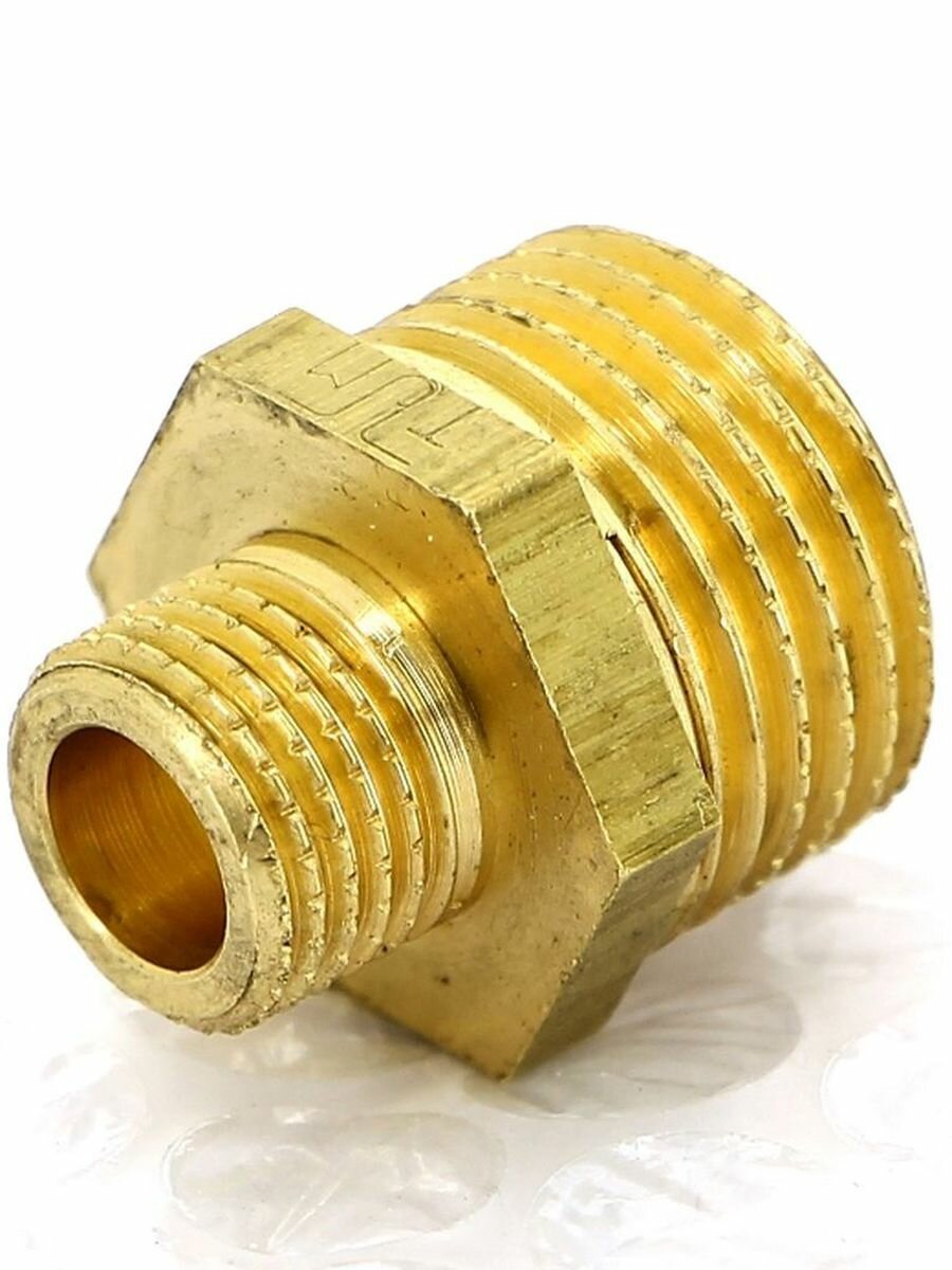 Ниппель Tiemme 1/2"Нх1/4"Н латунь, 1500395