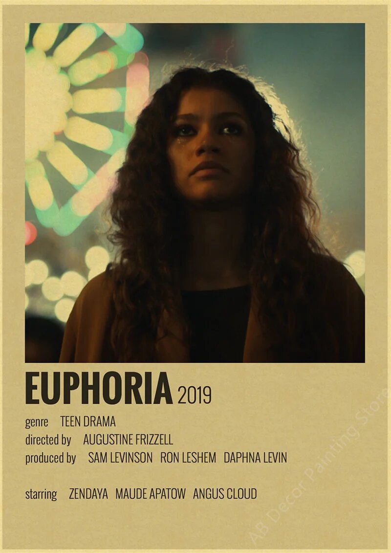 Плакат Euphoria TV Show, крафт-бумага 43, A3 16.5x11.8inch
