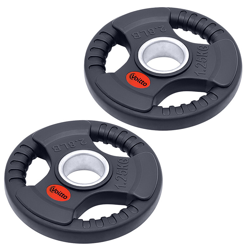 Набор дисков обрезиненных с 3-мя хватами Voitto V-302 1,25 кг (2 шт) - d51