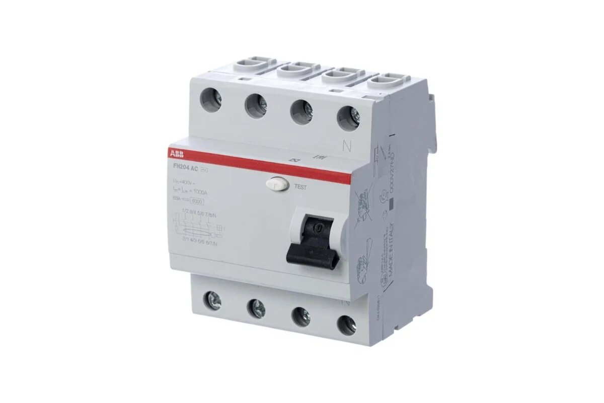 ABB Устройство защитного отключения 4п 63А 30мА FH204 АС (ELC2CSF204004R1630) 2CSF204004R1630