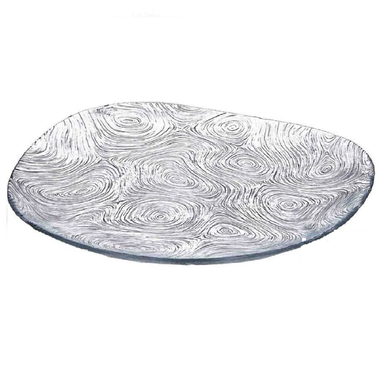 Тарелка обеденная Linden 26 см стеклянная для сервировки стола повседневная посуда