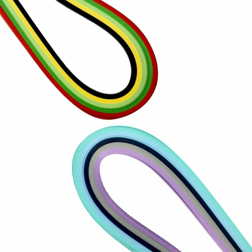 Бумага для квиллинга Рукоделие ассорти оттенков, 200 полос, длина 53 см, ширина 5 мм