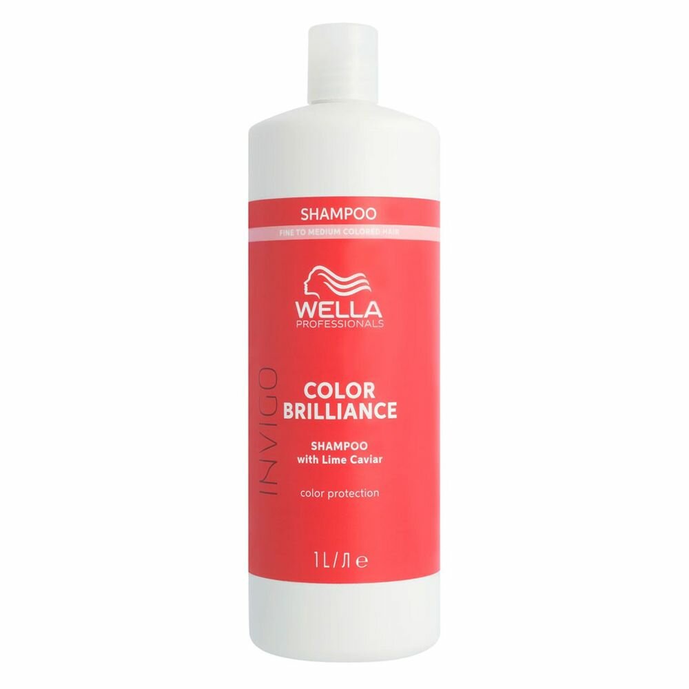 Wella Professionals Шампунь для защиты цвета окрашенных нормальных и тонких волос Invigo Color Brilliance, 1000 мл