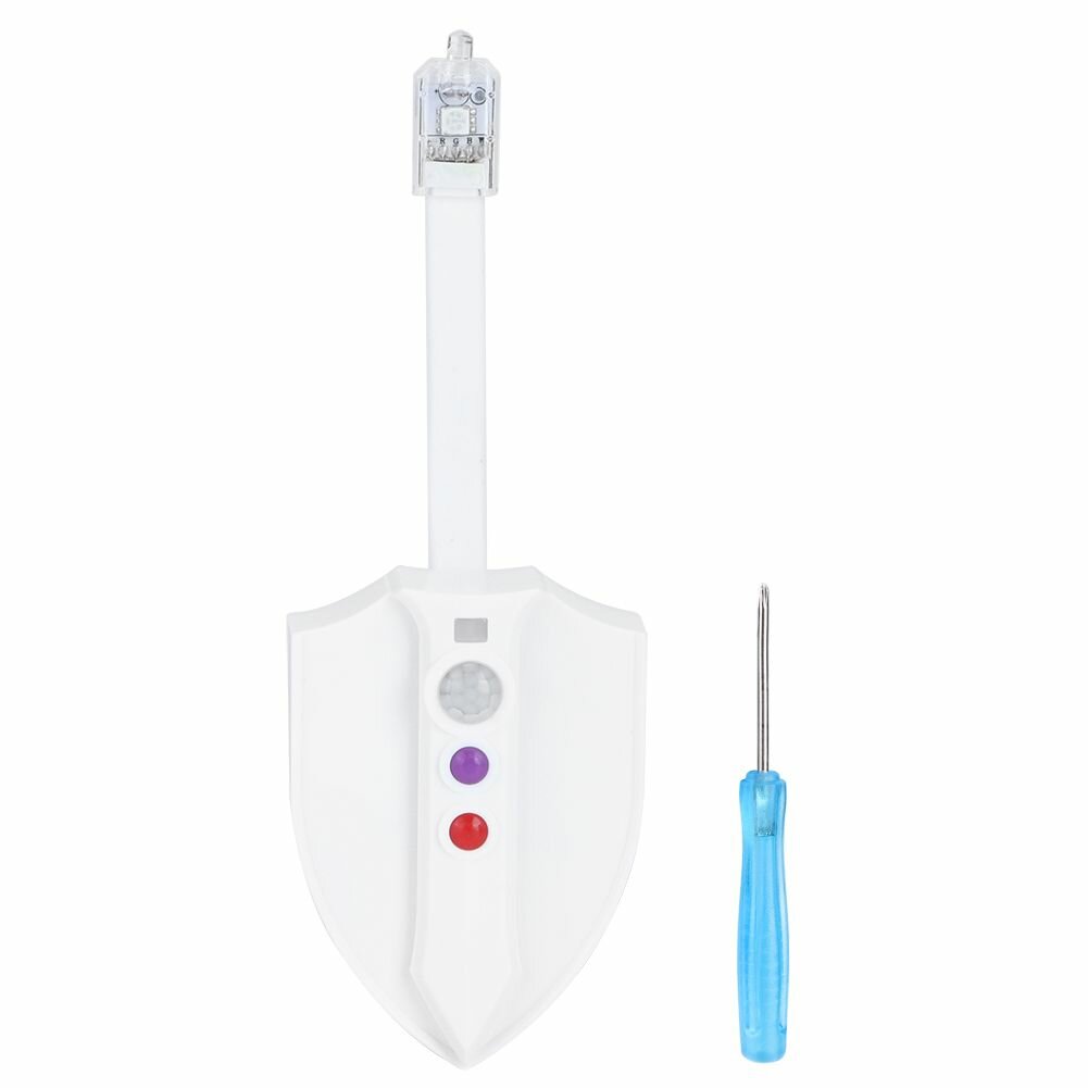 Светодиодный ночник с датчиком движения для ванной комнаты, водонепроницаемый туалетный светильник с функцией УФ-излучения, идеально подходит для использования дома или в офисе