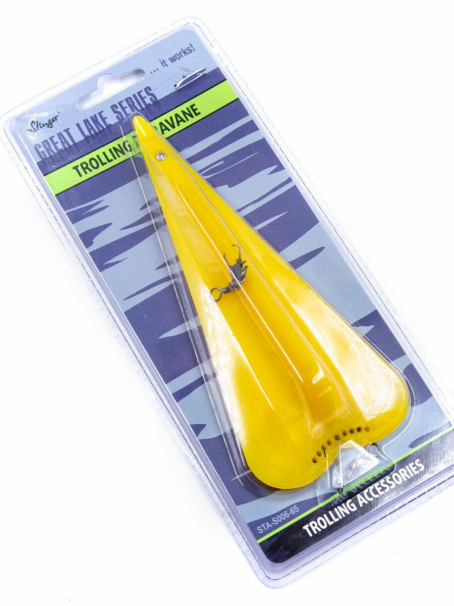 Рыболовный заглубитель дайвер Stinger для троллинга STA-S007-85 Paravan 85gr Yellow
