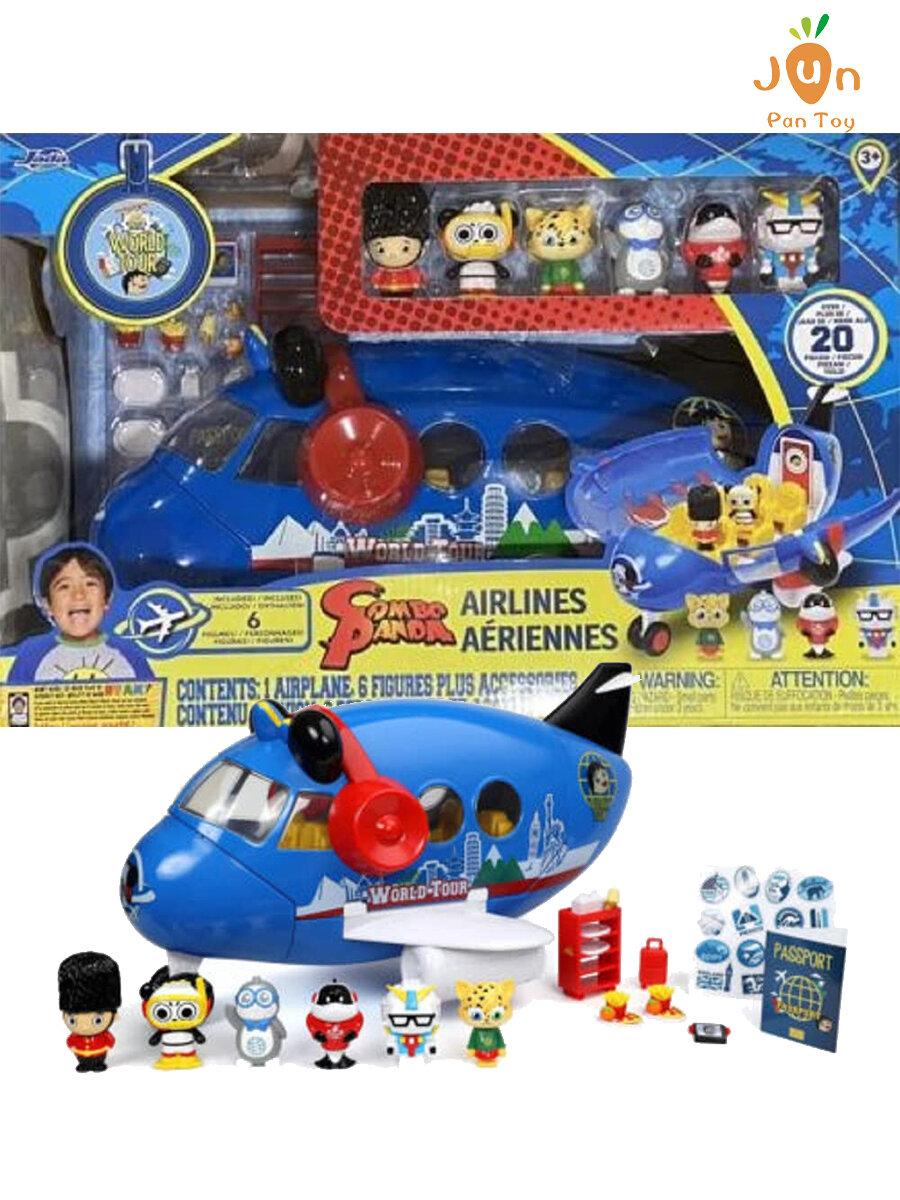 Самолет игрушка Pocket Watch Ryan's World Tour Airplane / Райанс Ворлд Мировой тур Самолет, Детские игрушки