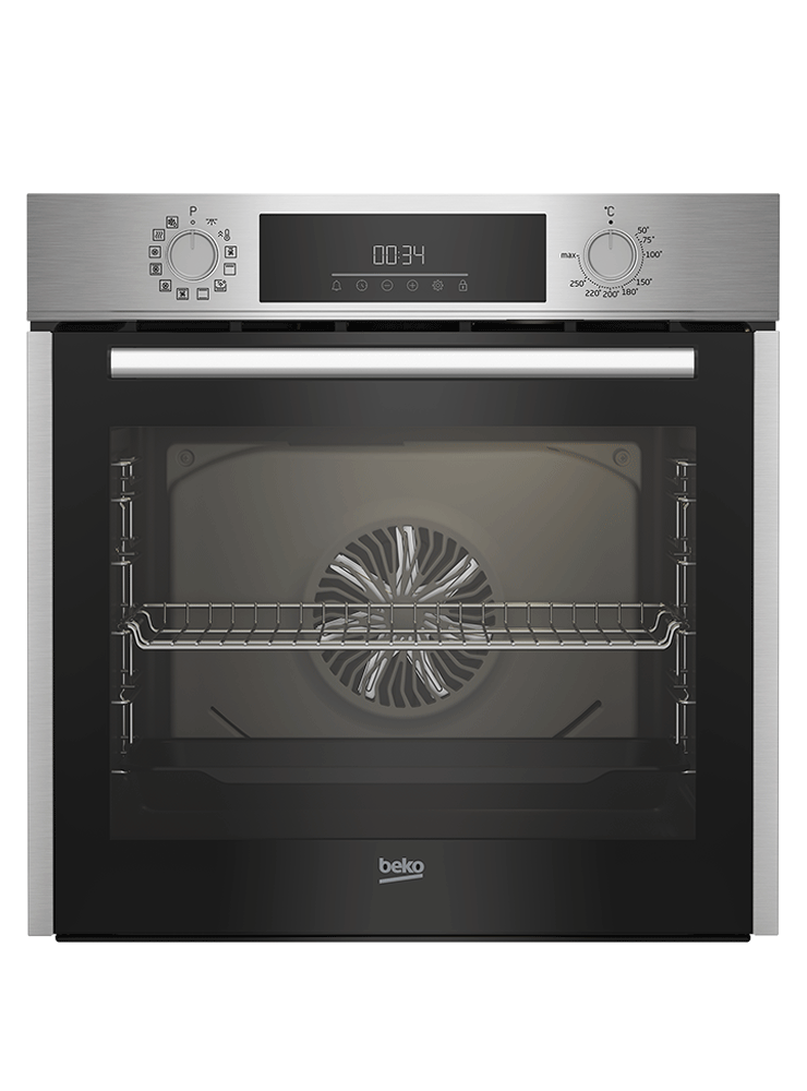 Духовой шкаф BEKO Biom1531KXNC, LED-дисплей, мультифункциональный, 72 л