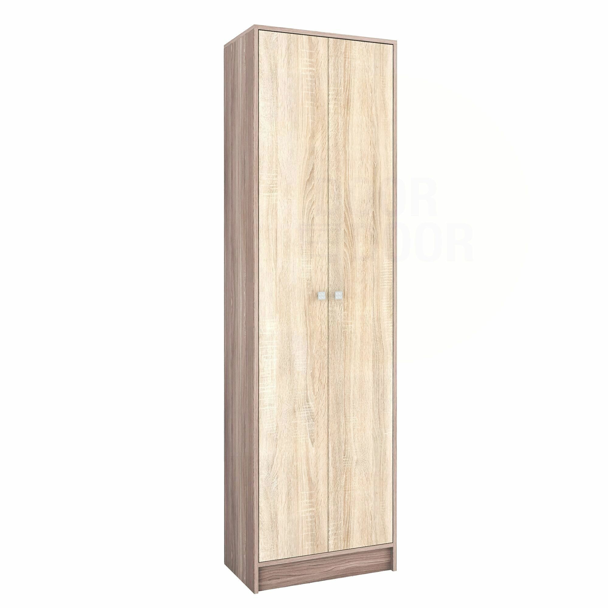 Шкаф Ямайка ЯПШ-1, Ясень Шимо/Дуб Сонома, 60х210х35 см.