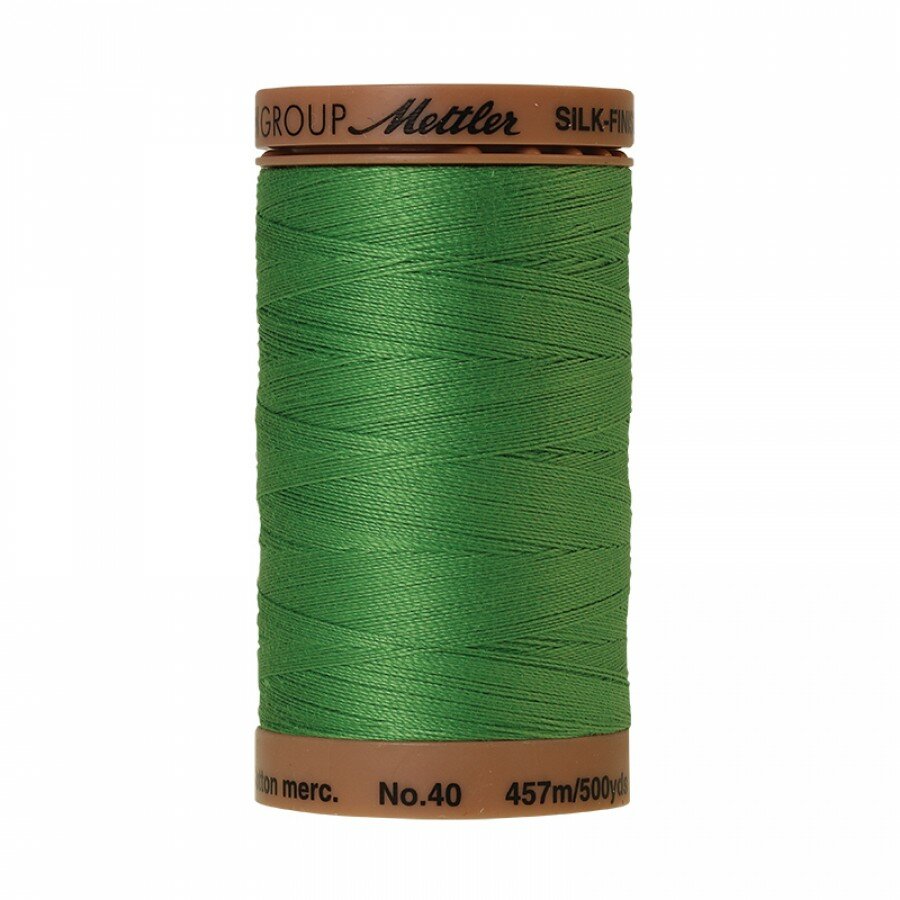 Нить для машинного квилтинга SILK-FINISH COTTON 40, 457 м 1314 Vibrant Green