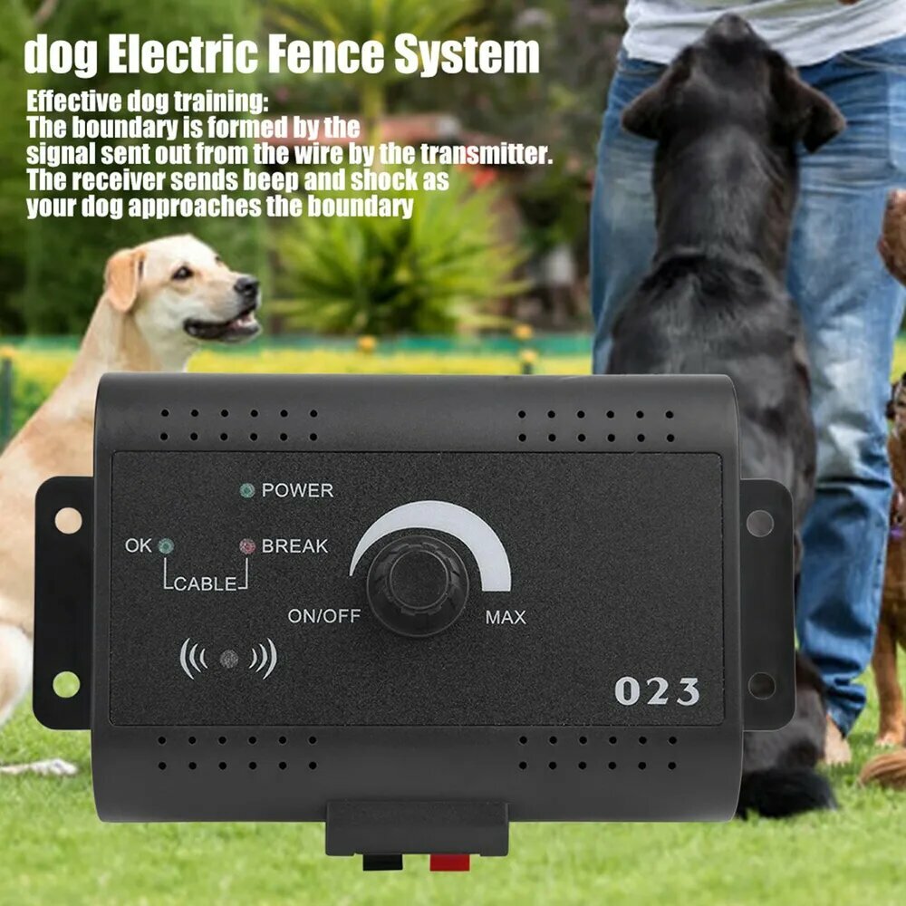 Интеллектуальная электронная изгородь для домашних животных Euro Plug 220V с аккумулятором