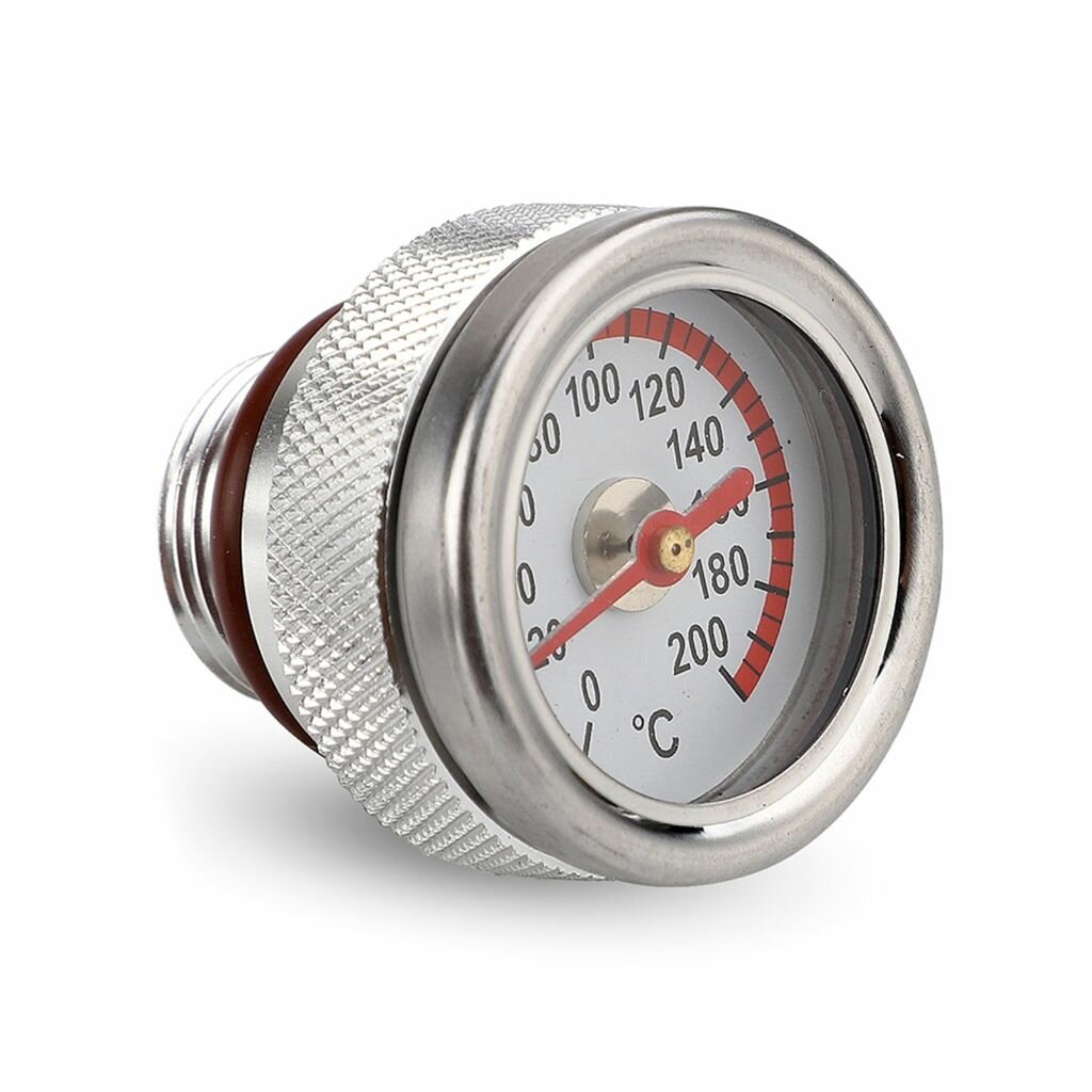 Датчик уровня масла в мотоцикле, масляный термометр, термометр двигателя, аксессуары для масляной линейки-серебристый