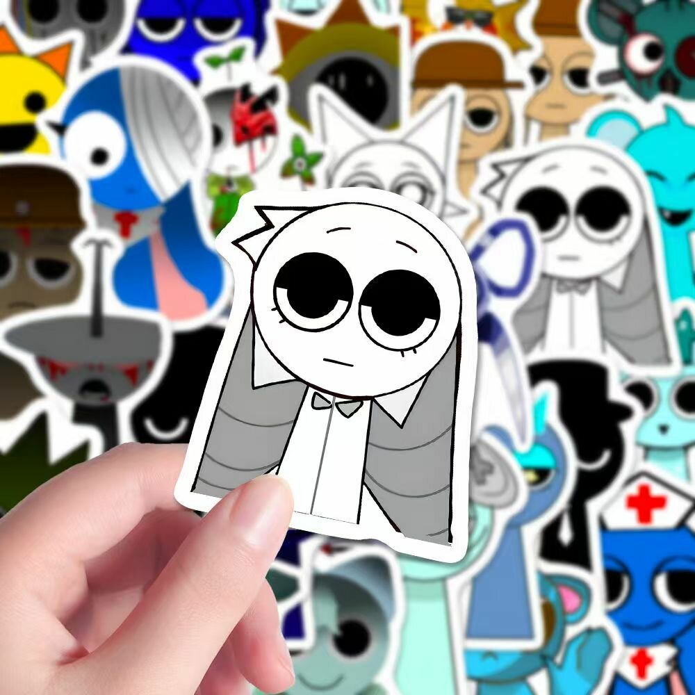 Наклейки стикеры Суперсемейка Струнки / Incredibox Sprunk для детей милые 216 шт