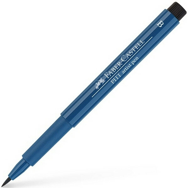 Ручка капиллярная Faber-Castell PITT Artist Pen, наконечник B (Brush), цвет 247 indanthrene blue (Faber-Castell 167447)