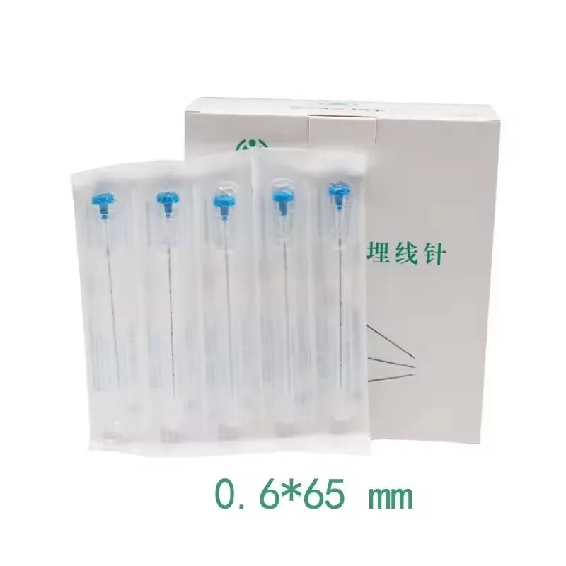20 шт. одноразовые стерильные косметические иглы для акупунктуры, 20 пакетов для похудения, акупунктурная точка, коллагеновая нить для взрыва 0/2-0/3-0/4-0, коллагеновая кетгута
