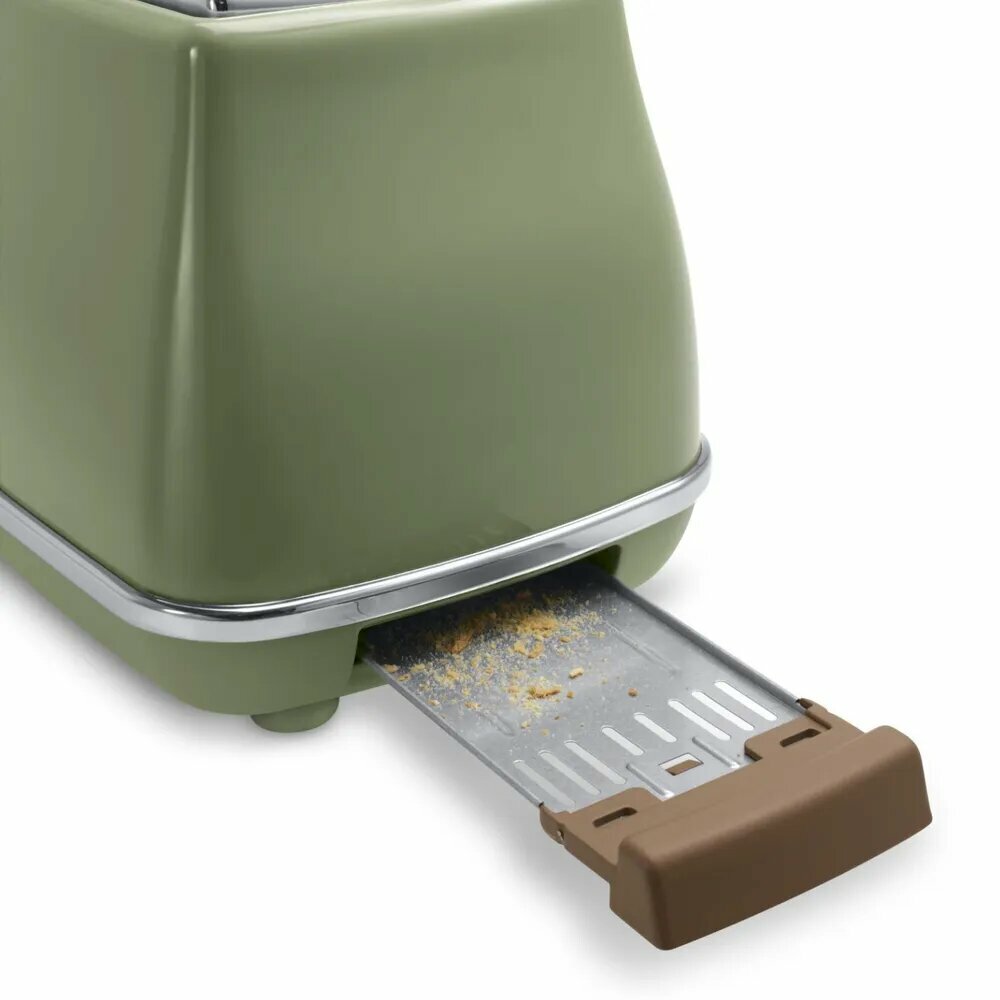 KNOW EASY-DeLonghi Тостер CT2003 900 Вт тостов - 2, зеленый