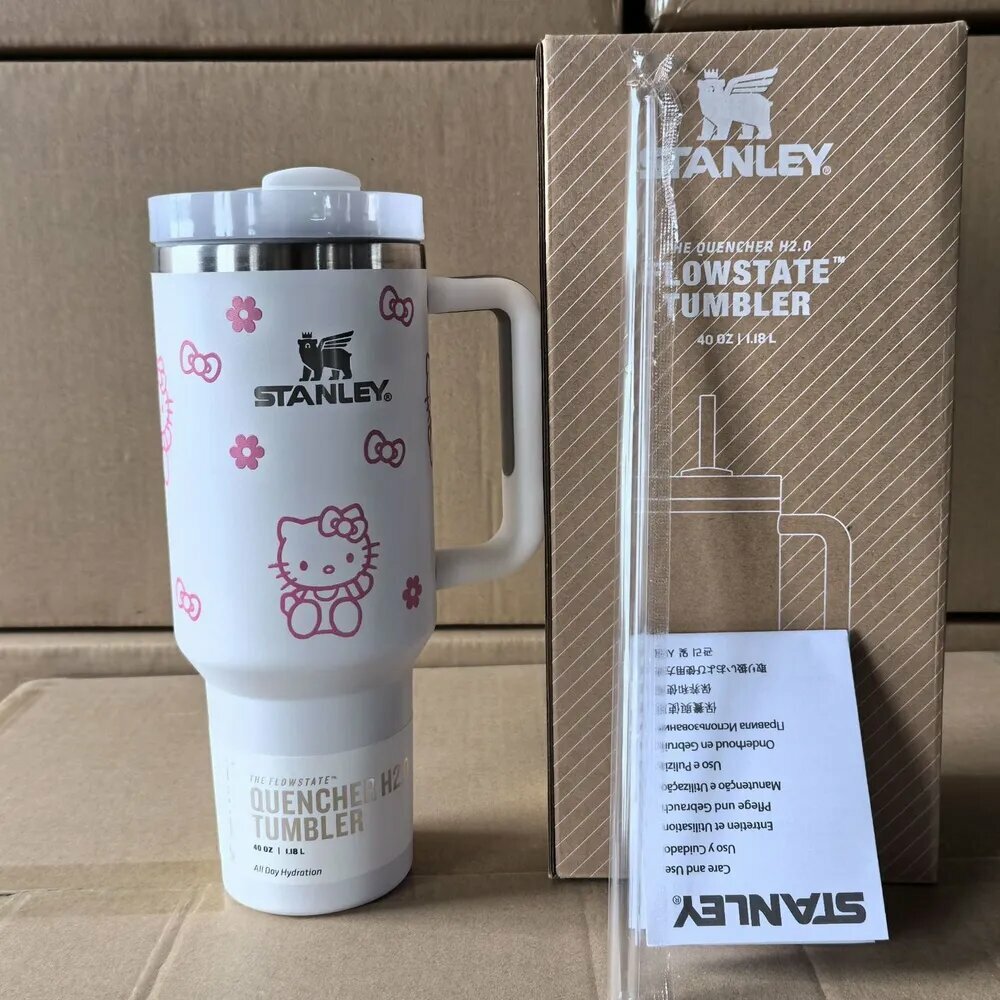 Термокружка Stanley White, сохраняет тепло/холод до 12 часов, белая, 1,18 л