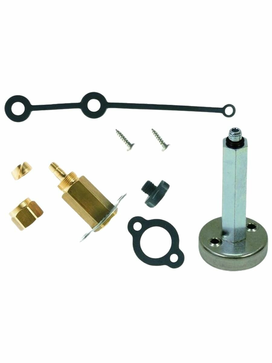 Заправочное устройство ВЗУ ГБО TOMASETTO AT08 в люк бензобака для пластиковой трубки длинное (оригинал)