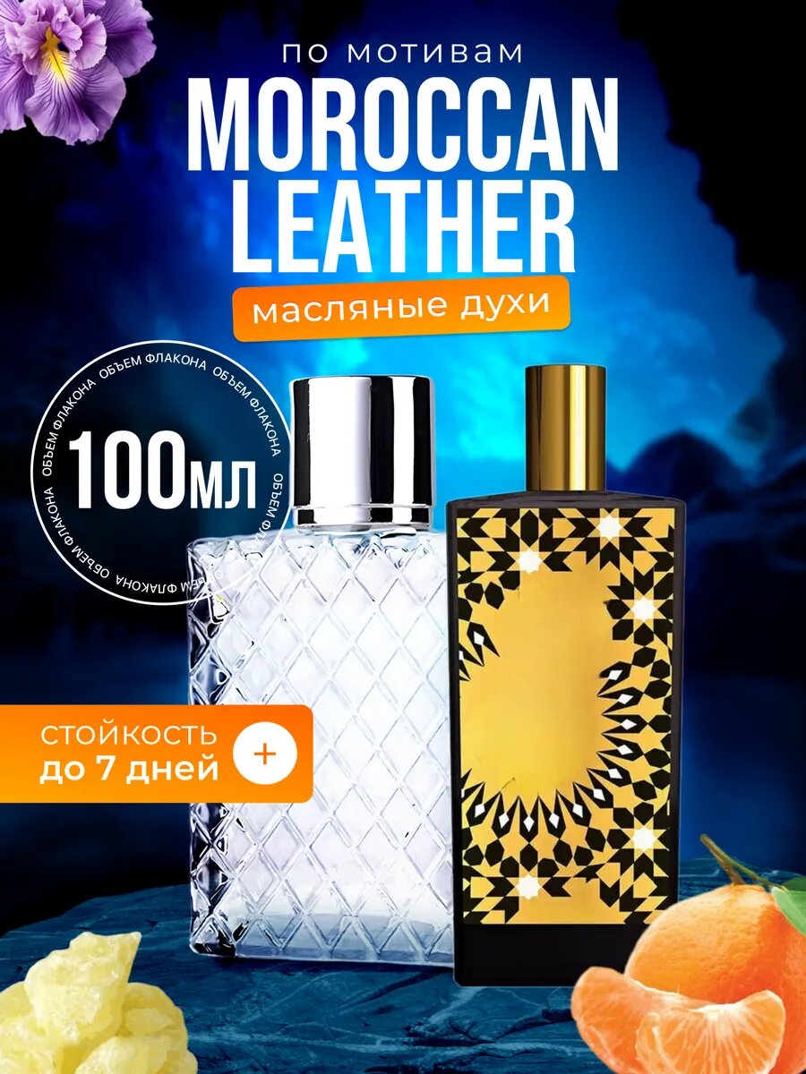 Духи масляные по мотивам Morrocan Мемо Марокканская кожа парфюм мужские женские стойкие