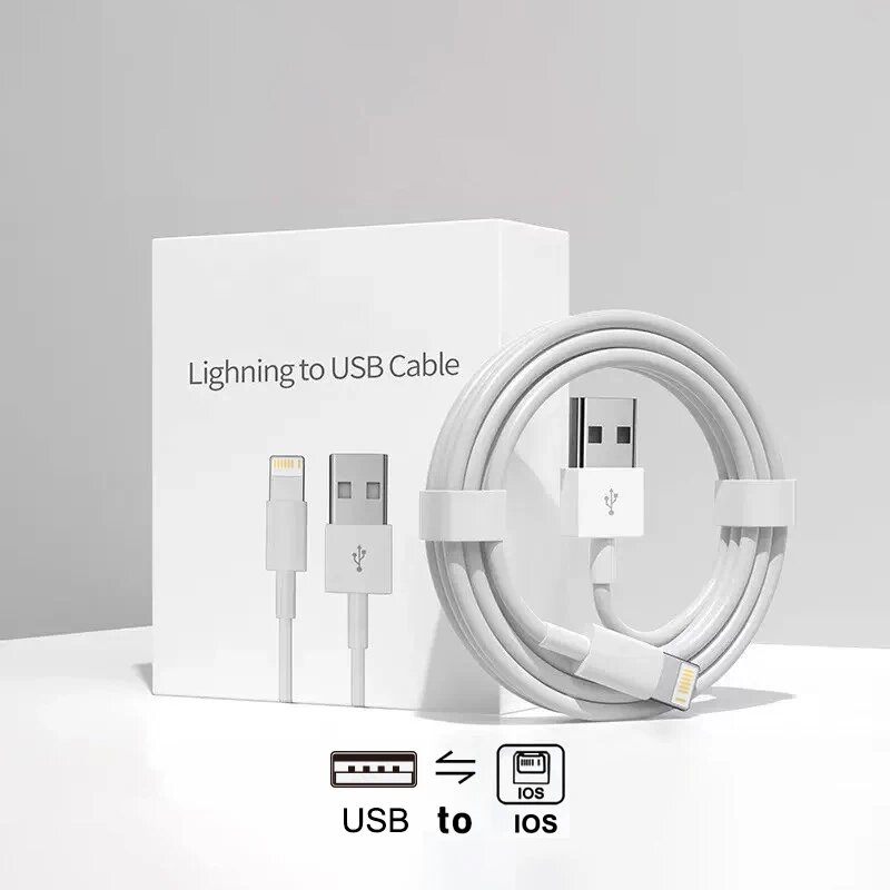 Apple 30 Вт оригинальный USB-кабель типа C Lightning для iPhone 14 13 12 11 1 м, Usb-Lightning Cable
