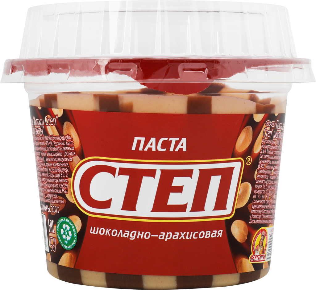 Паста шоколадно-арахисовая славянка Золотой Степ, 220г