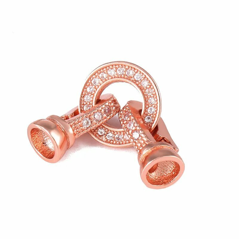 JUYA Кубические цирконии фурнитура для бижутерии Розовый, Rose gold