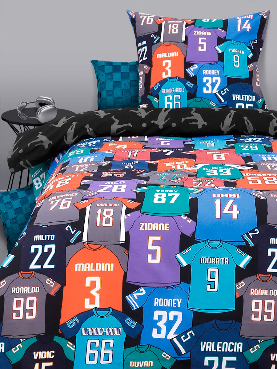 Постельное белье для детей и подростков Твой стиль 1,5-спальное, Перкаль, Трофей