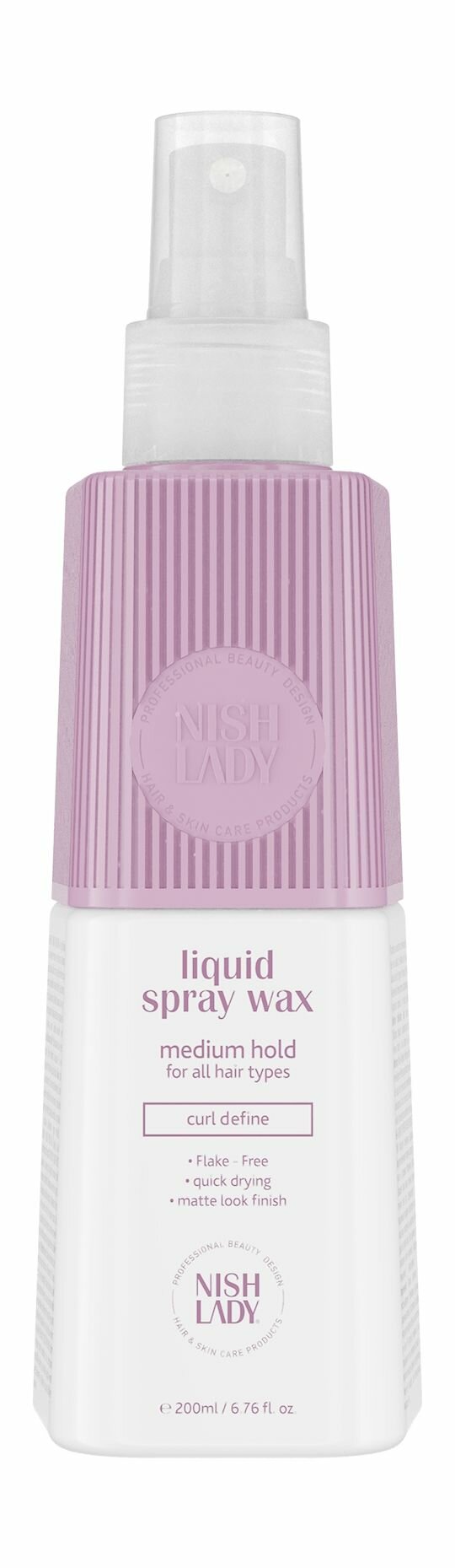 NISHLADY Жидкий воск-спрей для волос Liquid Spray Wax, 200 мл