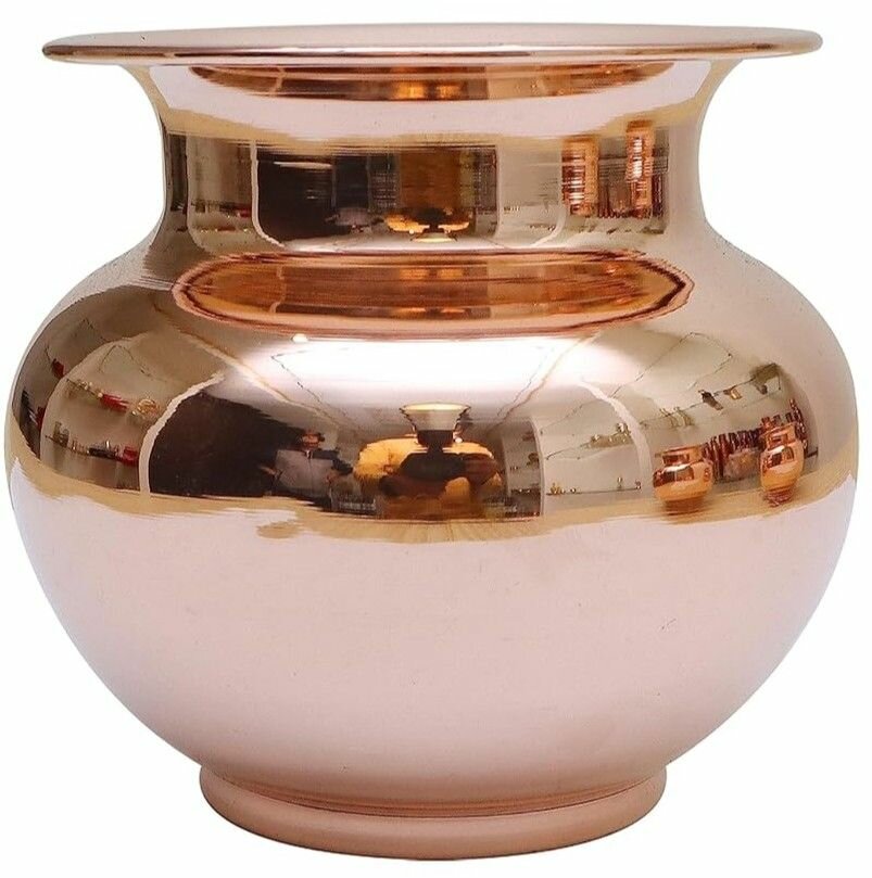 Медная лота для настаивания воды Pure Copper Lota 650 мл. Ручная работа