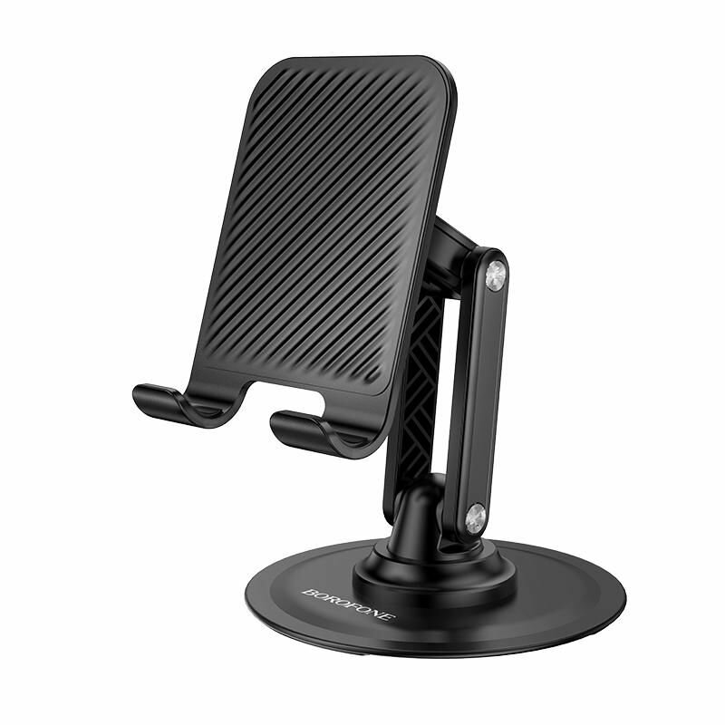 Настольный держатель для мобильного черный/Настольная подставка под смартфон 360 градусов