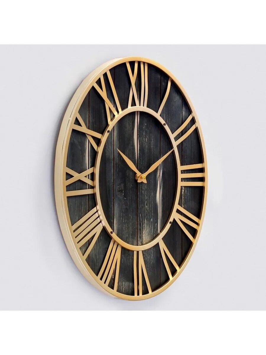 Современные бесшумные настенные часы в стиле лофт