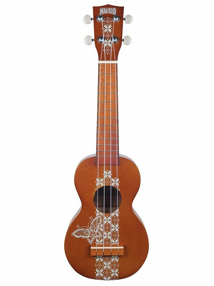 Mahalo MK1BATBR Укулеле сопрано с чехлом, цвет прозрачный коричневый MK1BATBR