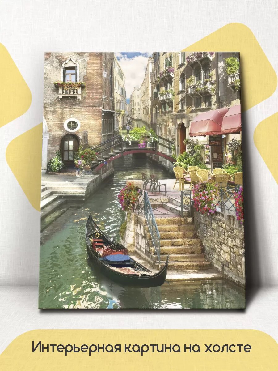 Картина на стену интерьерная Улочки Венеции 45x60 см
