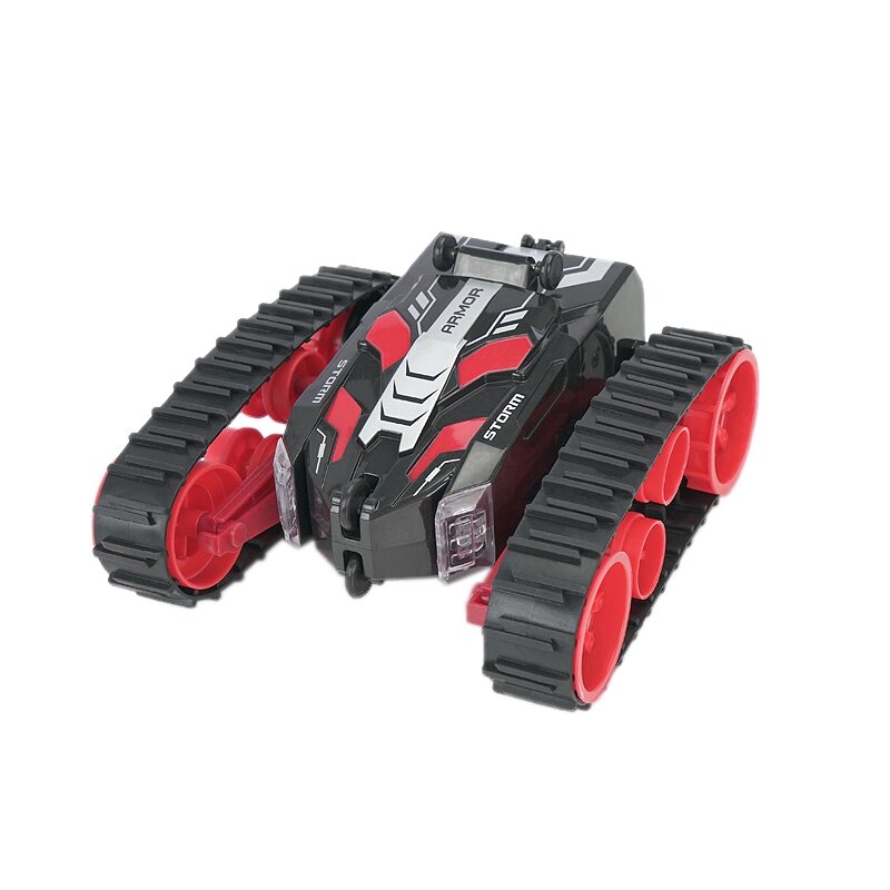 Радиоуправляемая машинка, мини-трюковая машинка-багги, 2,4 г, гусеничный ролик, дистанционное управление, вращающаяся на 360 градусов, игрушка для мальчика, подарок, красный