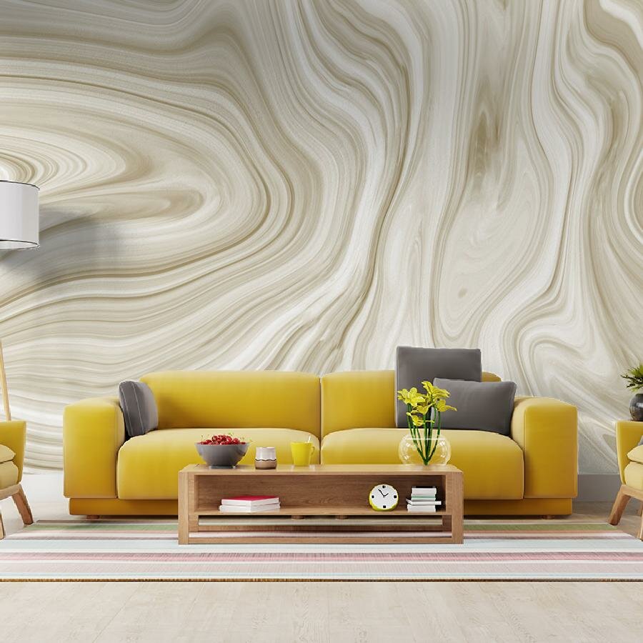 Фотообои Флюид Арт - Мрамор золотистый 9-946-S 265 х 400 см (ВхШ) Бесшовные, флизелиновые, влагостойкие обои MasterFresok