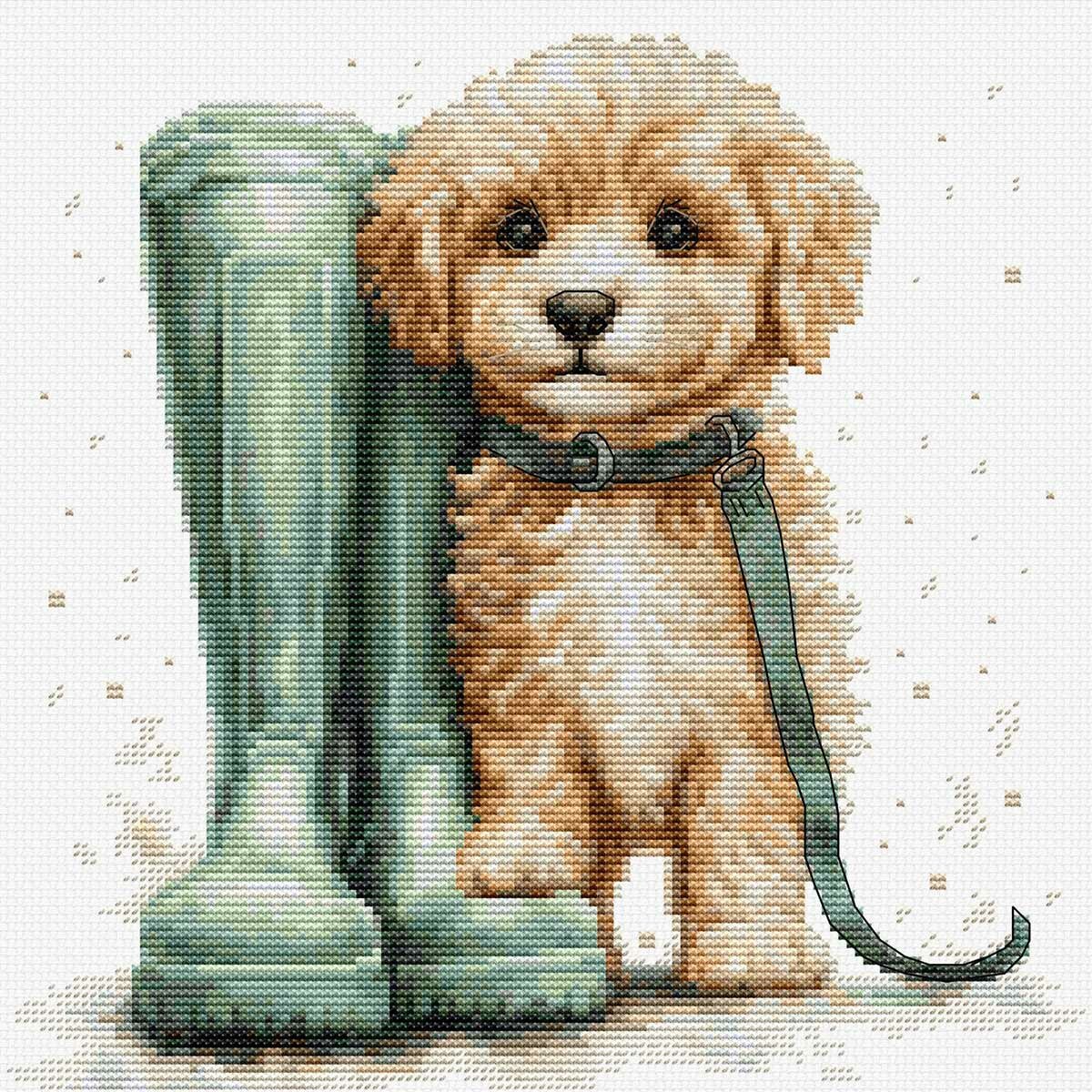Набор для вышивания крестиком 'На прогулку', 21*20 см, Luca-S