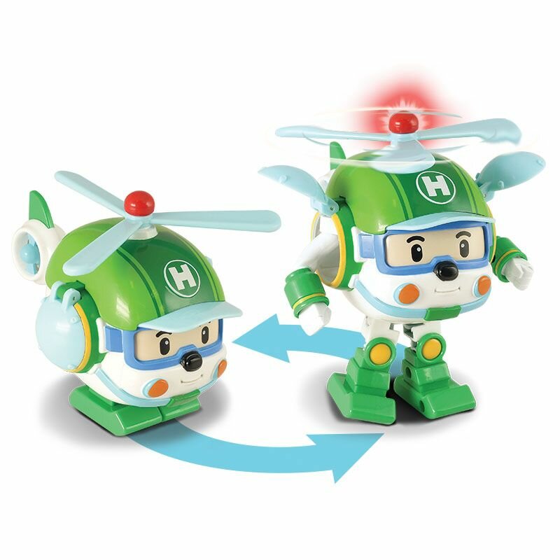 Хэлли трансформер Robocar Poli (12,5 см) свет + инструменты 83096