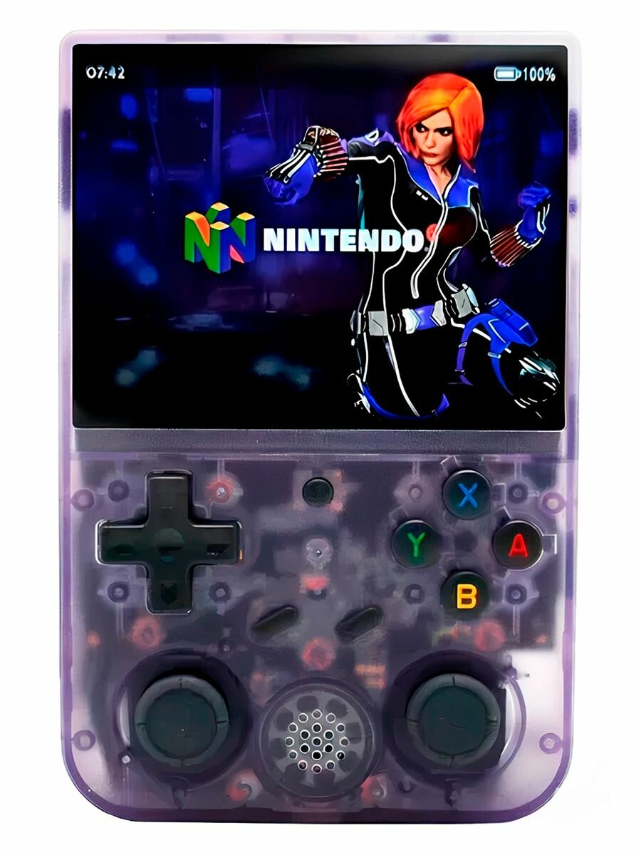 Портативная игровая ретро консоль Anbernic Portable Game Console RG353V Purple