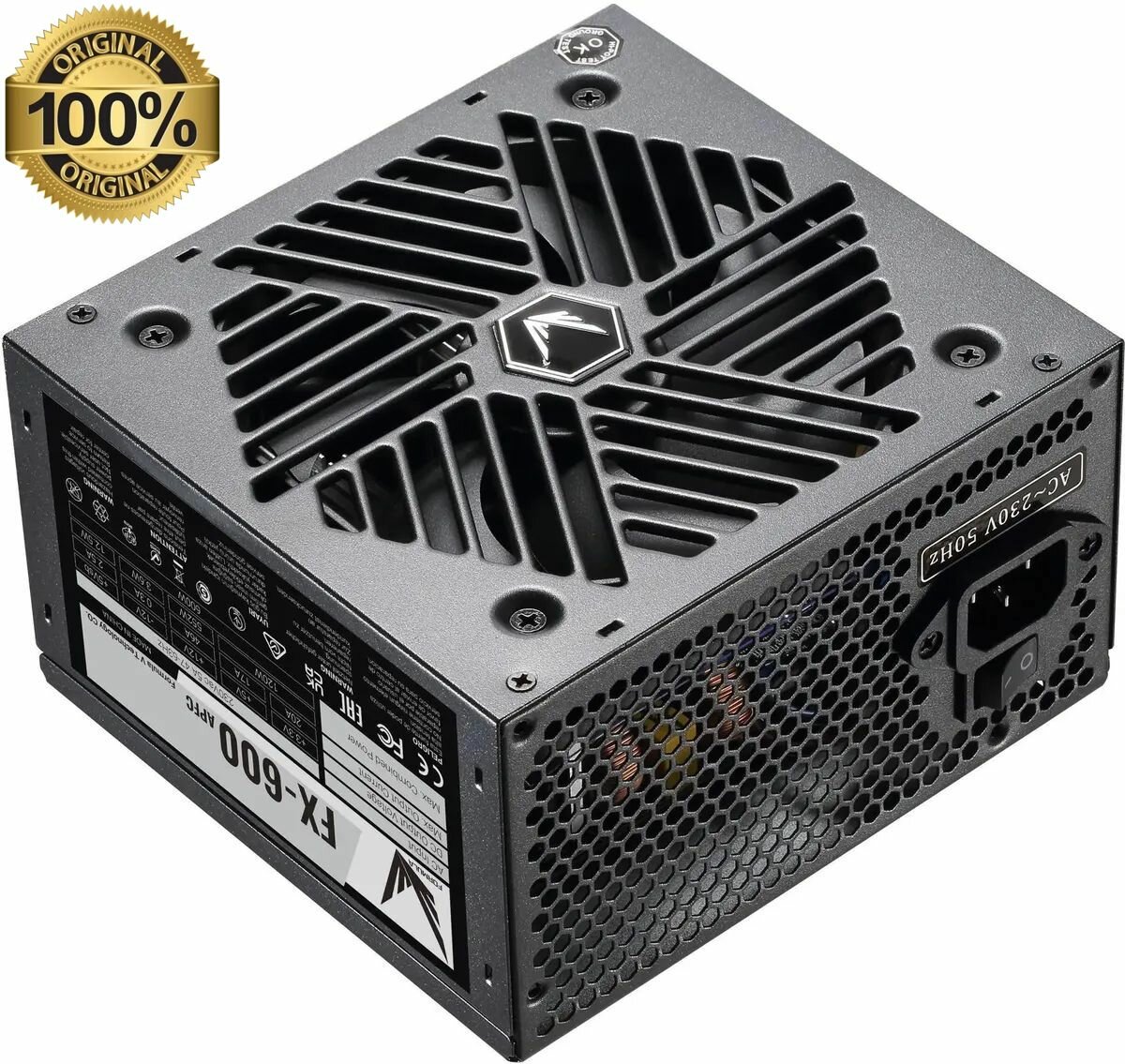Блок питания компьютера FORMULA ATX 600W FX-600 (24+4+4pin) APFC 120mm fan 3xSATA RTL